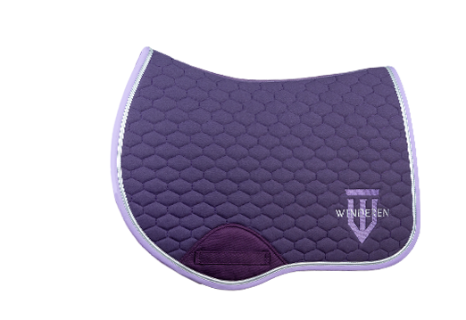 Winderen jumping saddle pad - Raven/Silver | manufacturer and ...
