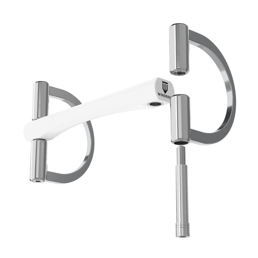 Winderen bit Hunter D-ring - Flexi Mullen Mouth 135 mm (5.3) - White ...