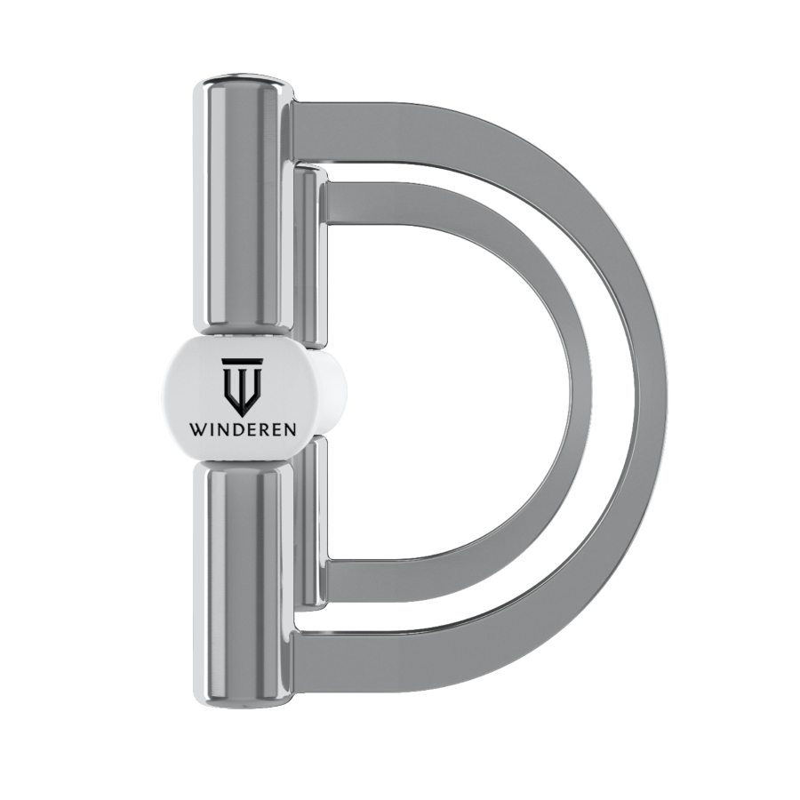 Winderen bit Hunter D-ring - Flexi Mullen Mouth 135 mm (5.3) - White ...