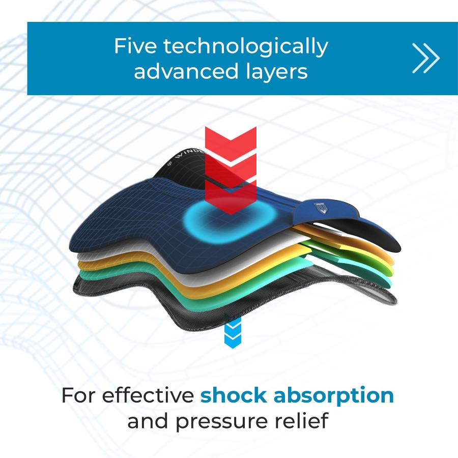 Winderen saddle half pad dressage Comfort 18mm - Coal 17 | manufacturer ...