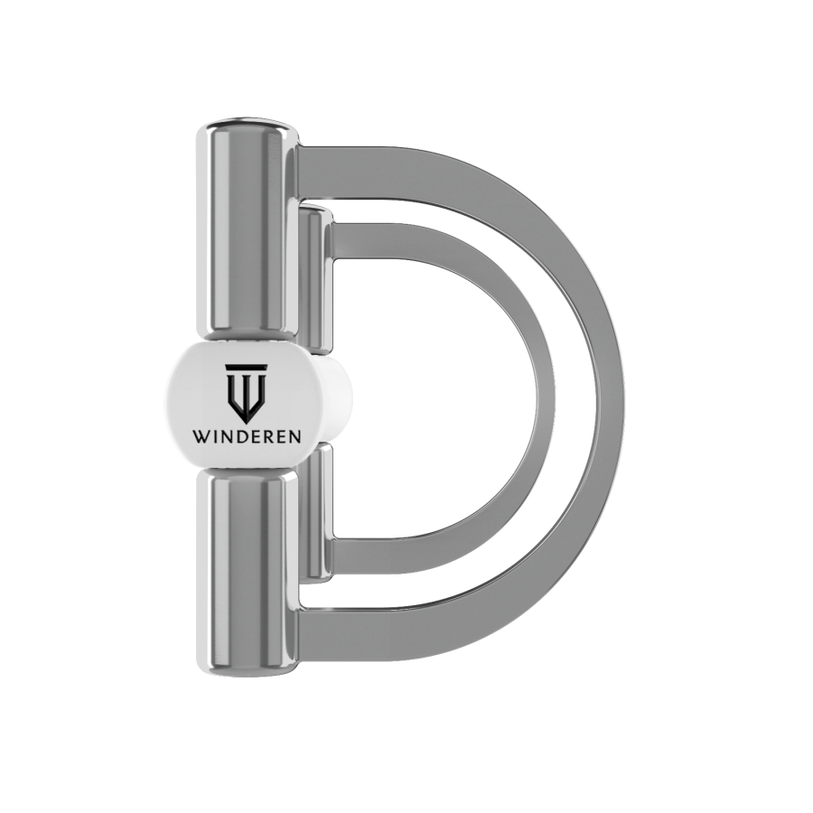 Winderen bit D-ring - Flexi Mullen Mouth 135 mm (5.3) - White Edition ...