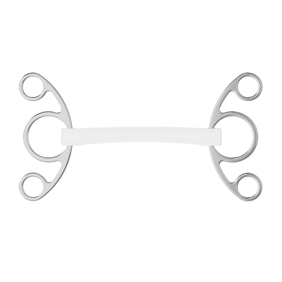 Winderen bit American Gag - Double Broken Mullen Mouth 125 mm (4.9 ...