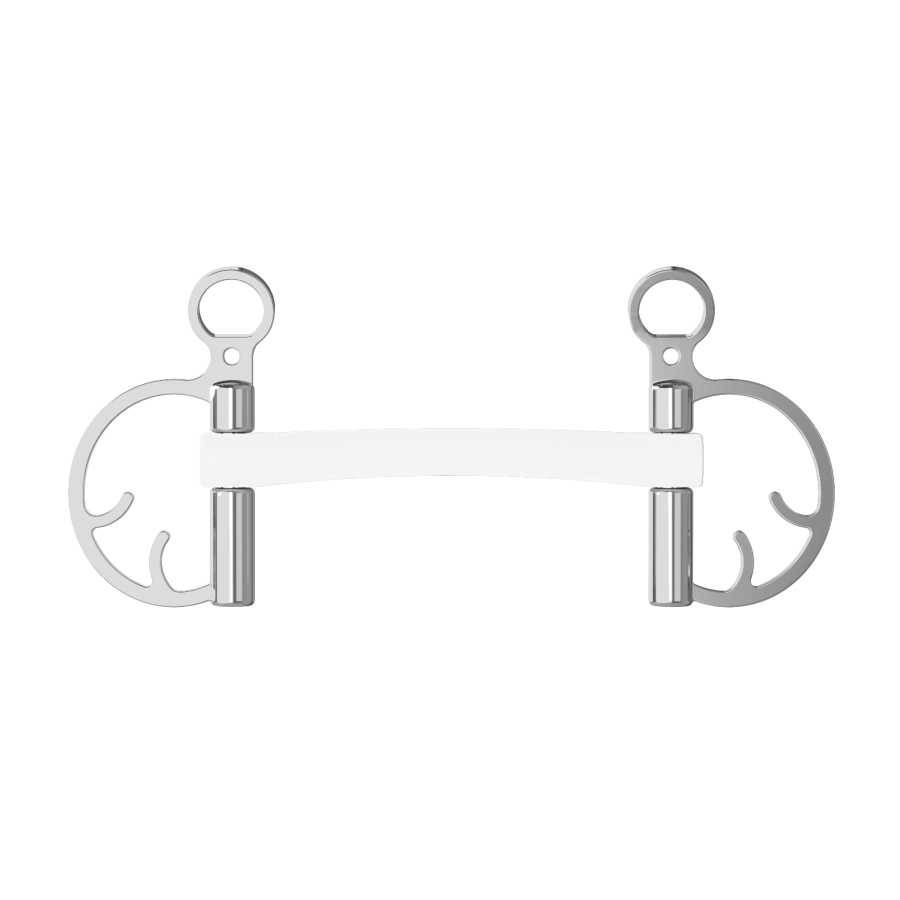 Winderen bit Kimblewick RNF - Flexi Mullen Mouth 135 mm (5.3) - White ...