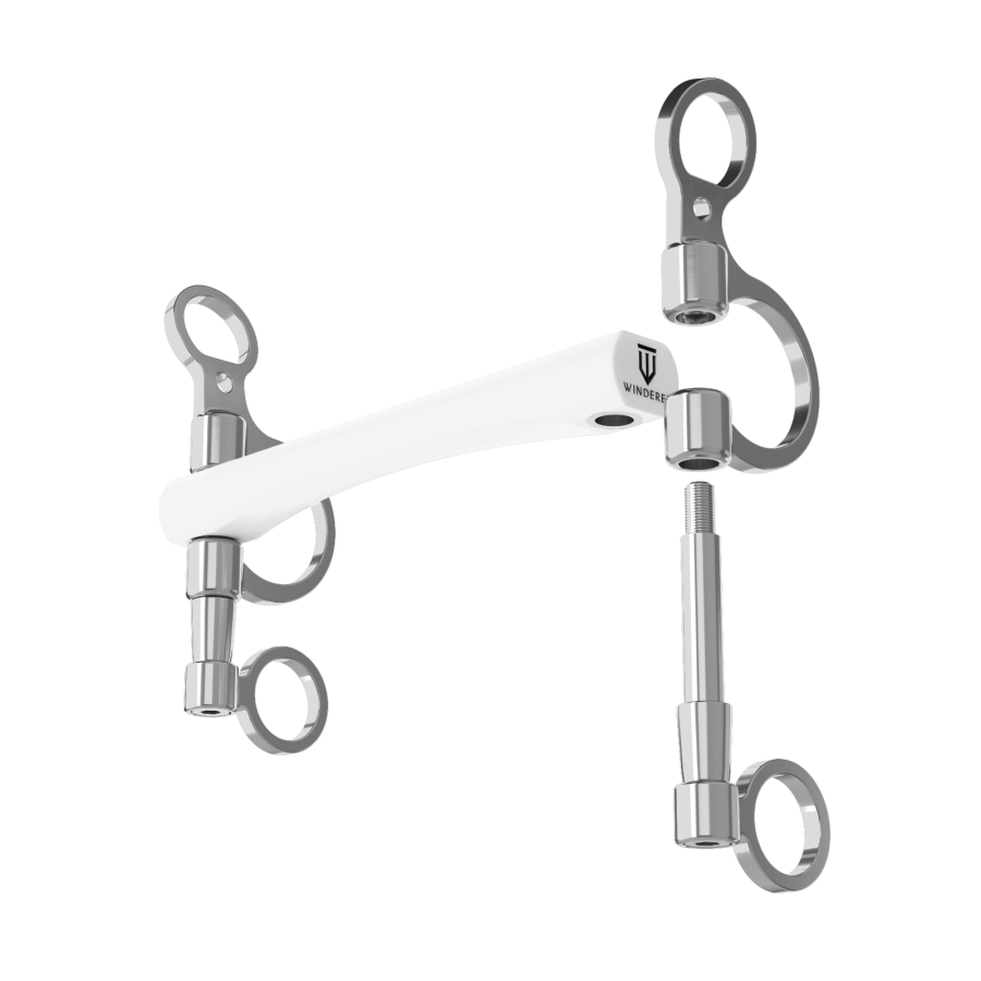 Winderen bit Baby Pelham - Flexi Mullen Mouth 135 mm (5.3) - White ...