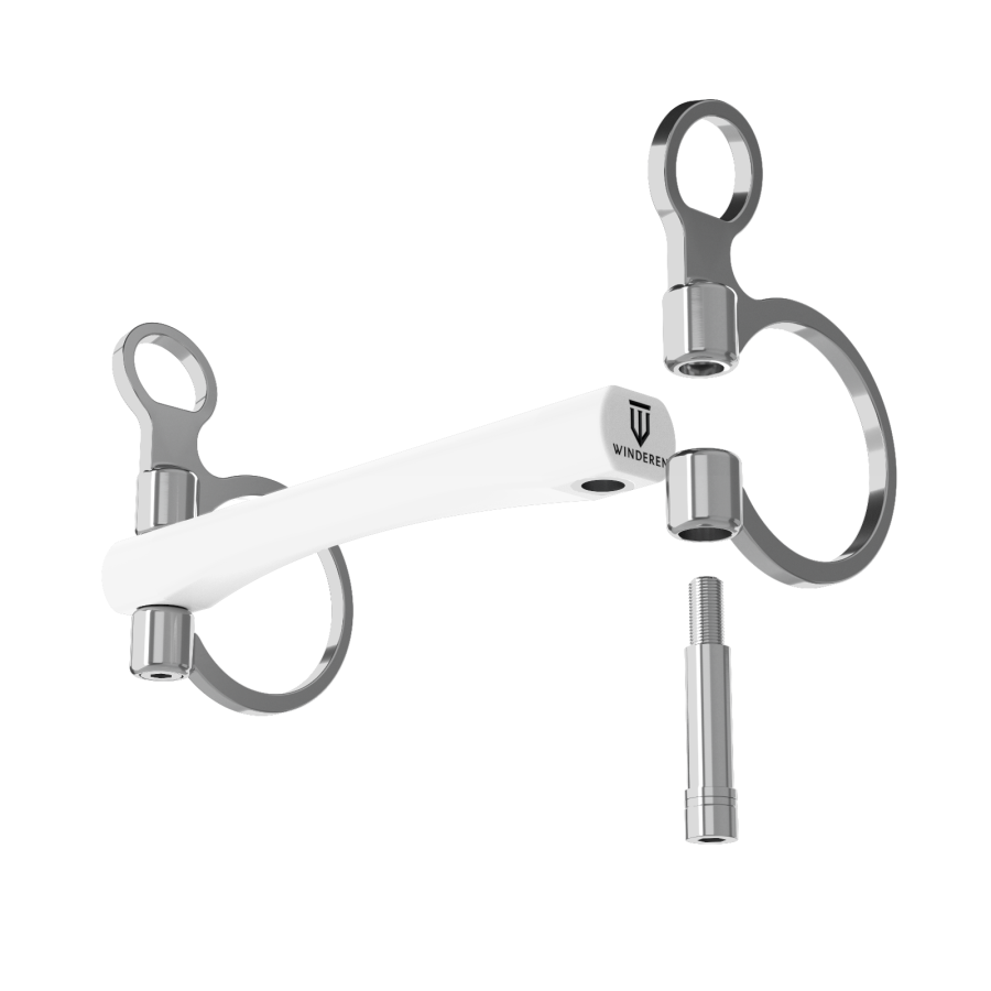 Winderen bit Baucher - Super Flexi Mullen Mouth 135 mm (5.3) - White ...