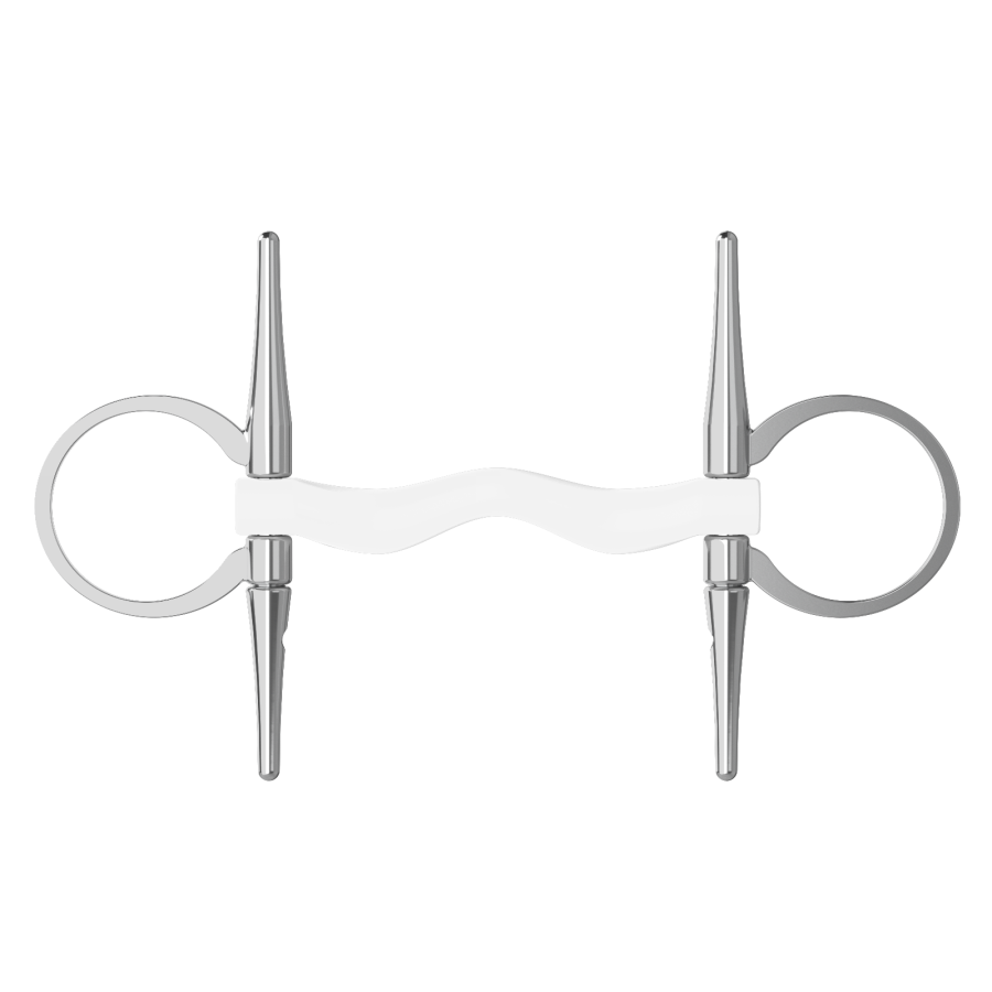 Winderen bit Full Cheek - Ported Mullen Mouth 135 mm (5.3) - White ...