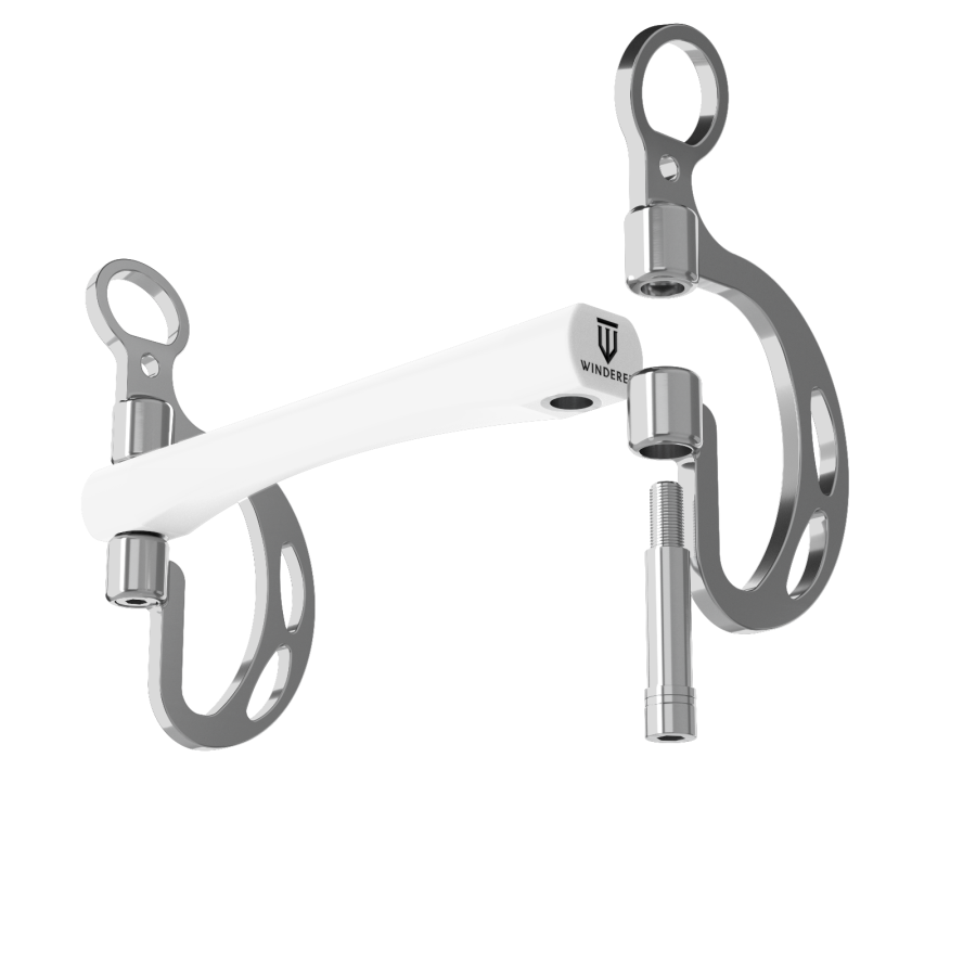 Udidlo Winderen Kimblewick - Super Flexi 135 mm - White Edition - Comfort