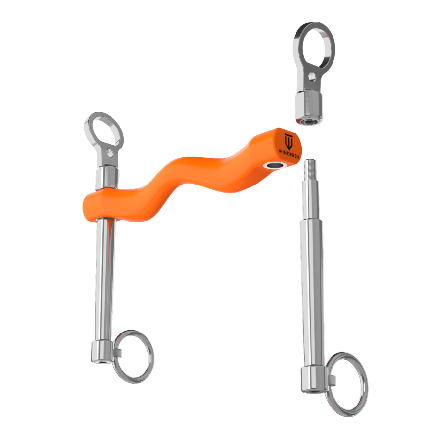 Winderen bit Large Curb - Ported Mullen Mouth 135 mm (5.3) - Comfort ...