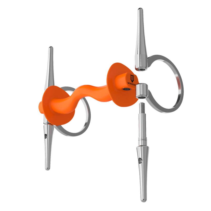 Winderen bit Full Cheek - Ported Mullen Mouth with Bit Guards 115 mm (4 ...