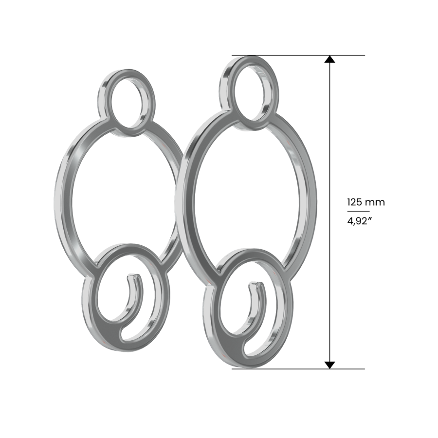 Winderen bit 2.5 ring - Ported Mullen Mouth with Bit Guards 135 mm (5.3 ...