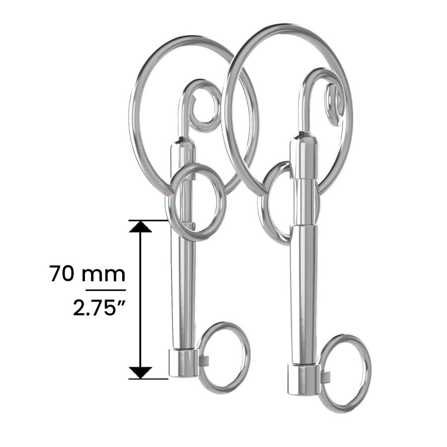 Winderen bit Swales Pelham (3-pack) - Ported Mullen Mouth 125 mm (4.9 ...
