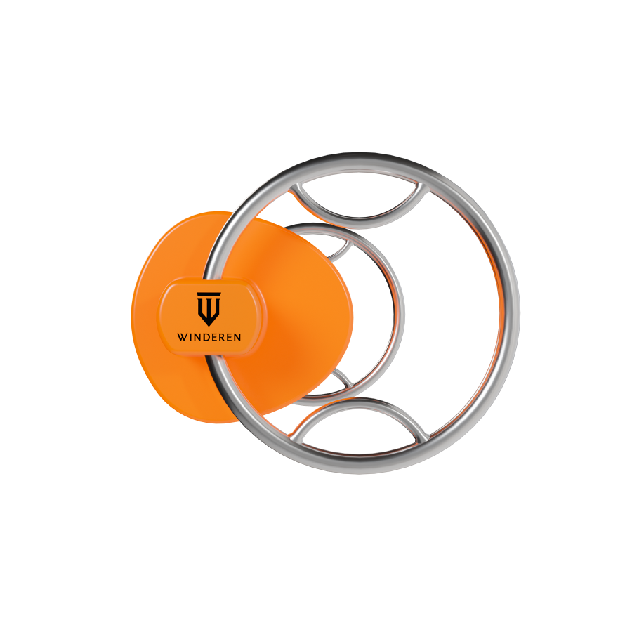 Winderen Mors Beval - Droit avec passage de langue et rondelles 125 mm ...