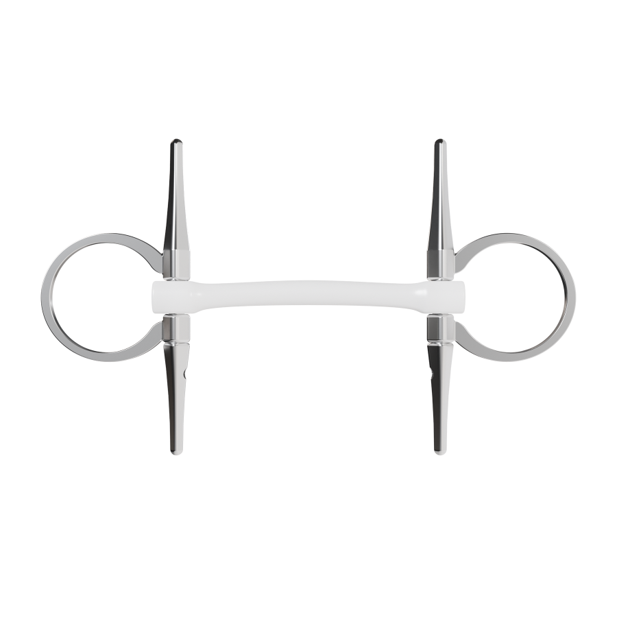 Winderen bit Full Cheek - Flexi Mullen Mouth 135 mm (5.3) - White ...