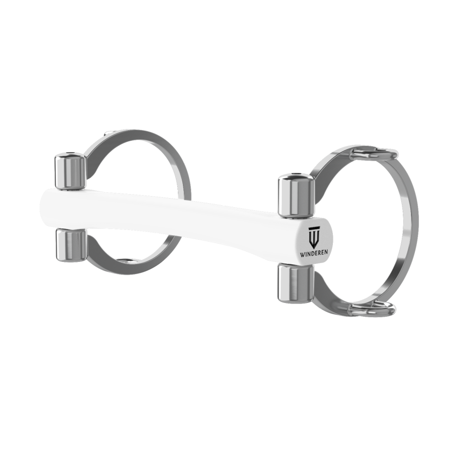 Winderen bit Eggbutt Gag - Flexi Mullen Mouth 135 mm (5.3) - White ...