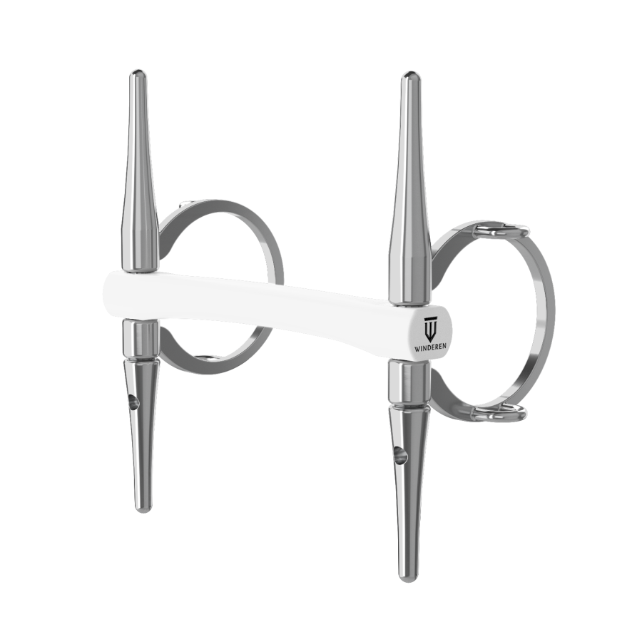 Winderen bit Full Cheek Gag - Flexi Mullen Mouth 115 mm (4.5) - White ...