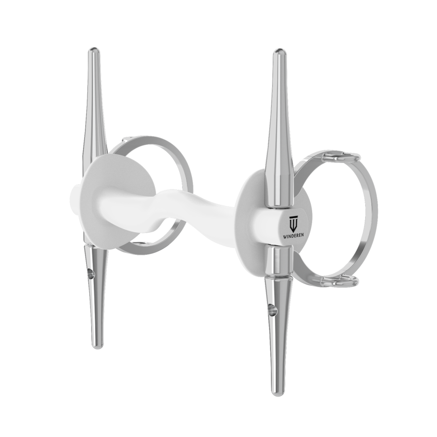 Winderen bit Full Cheek Gag - Ported Mullen Mouth with Bit Guards 135 ...