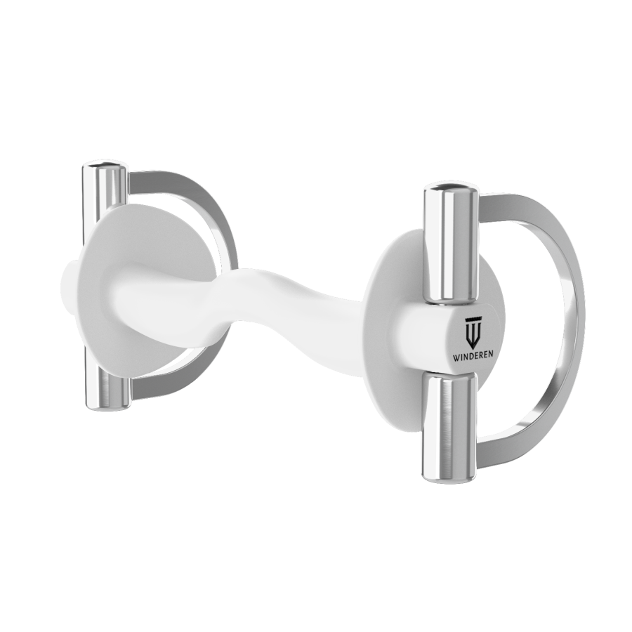 Winderen bit D-ring - Ported Mullen Mouth with Bit Guards 135 mm (5.3 ...