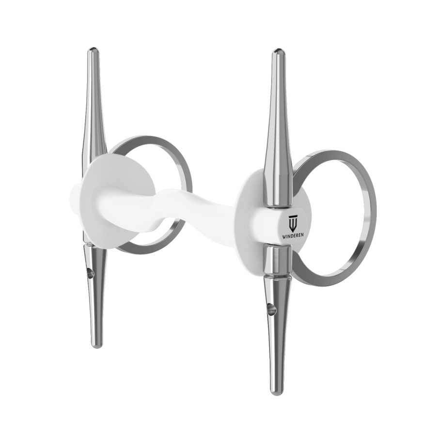 Winderen bit Full Cheek - Ported Mullen Mouth with Bit Guards 145 mm (5 ...