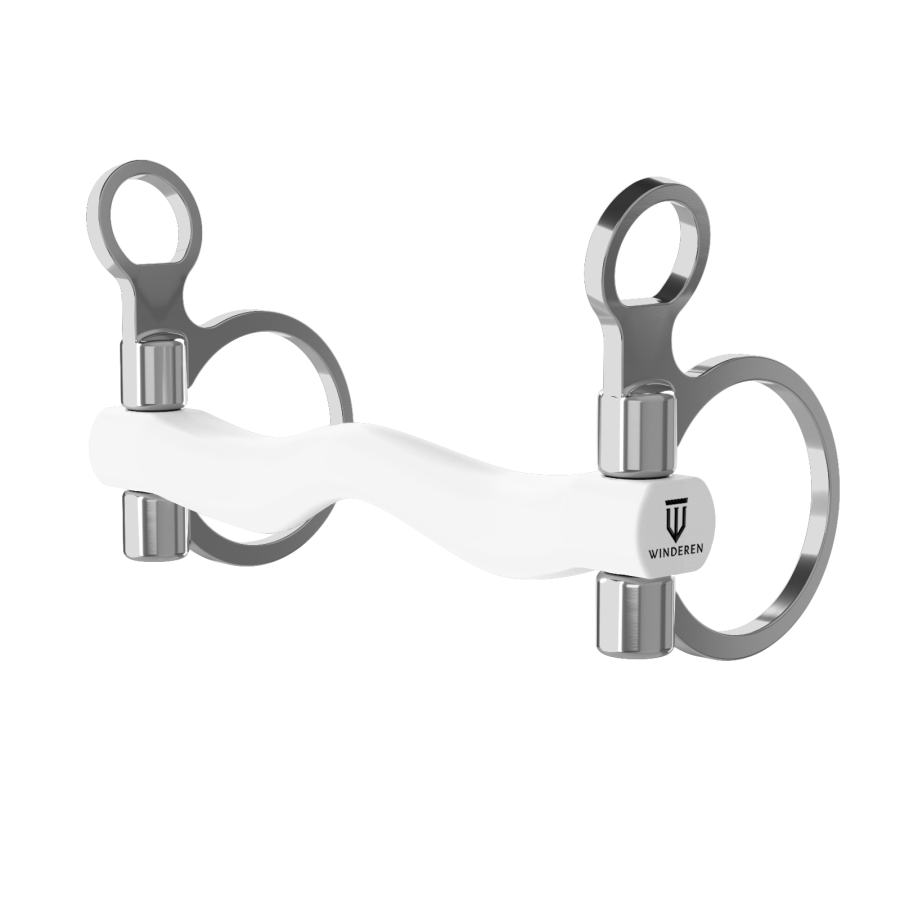 Winderen bit Baucher - Ported Mullen Mouth 135 mm (5.3) - White Edition ...