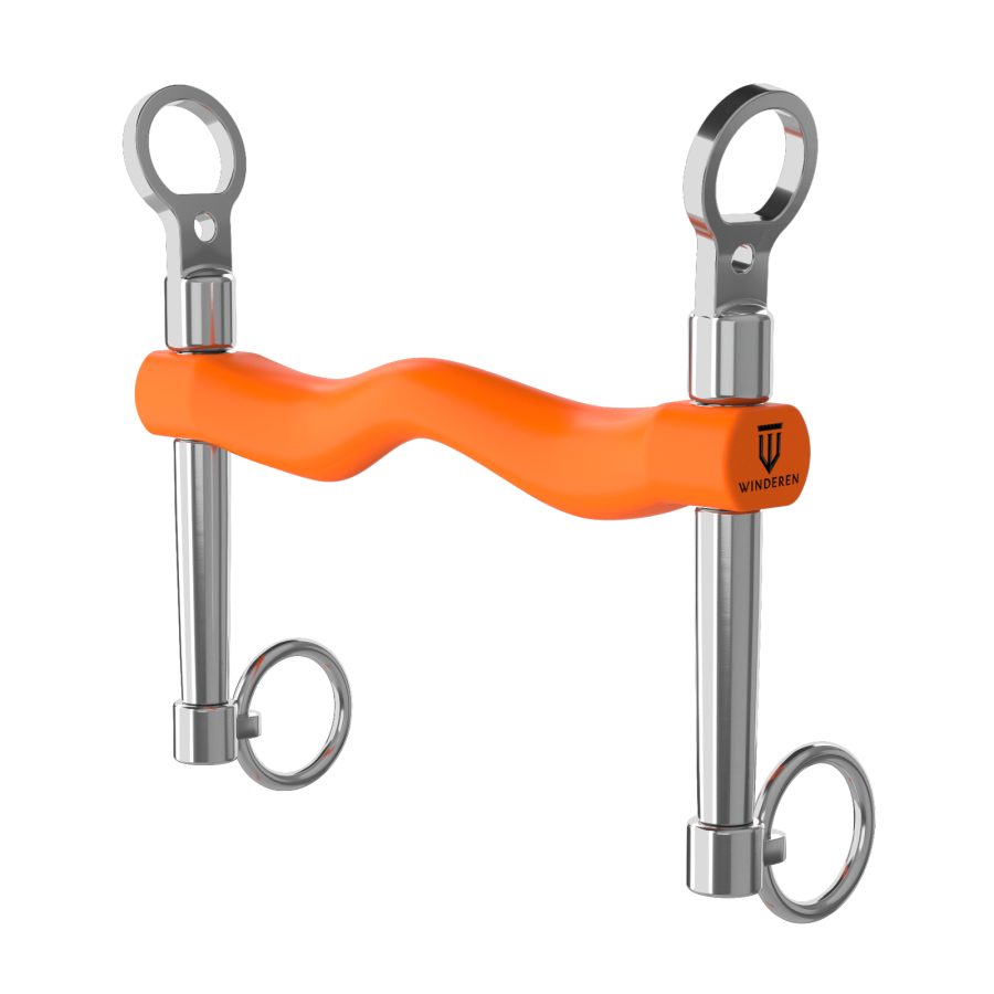 Winderen bit Medium Curb - Ported Mullen Mouth 135 mm (5.3) - Comfort ...