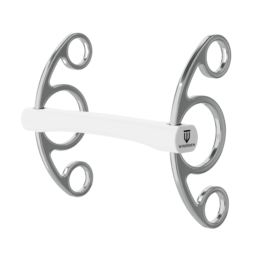 Winderen bit American Gag - Double Broken Mullen Mouth 125 mm (4.9 ...