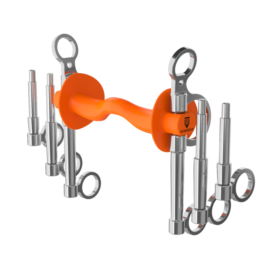 Winderen bit Pelham (3-pack) - Ported Mullen Mouth with Bit Guards 135 ...