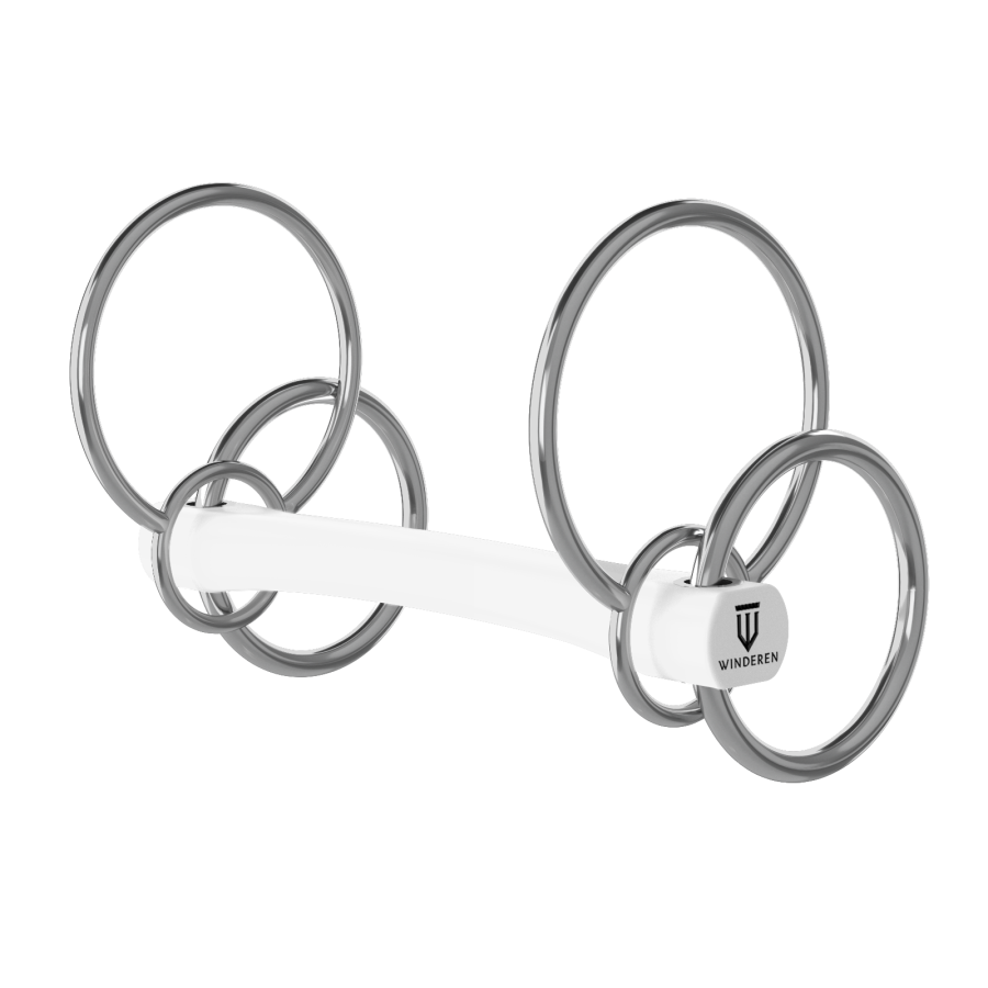 Winderen bit Scourier - Flexi Mullen Mouth 125 mm (4.9) - White Edition ...