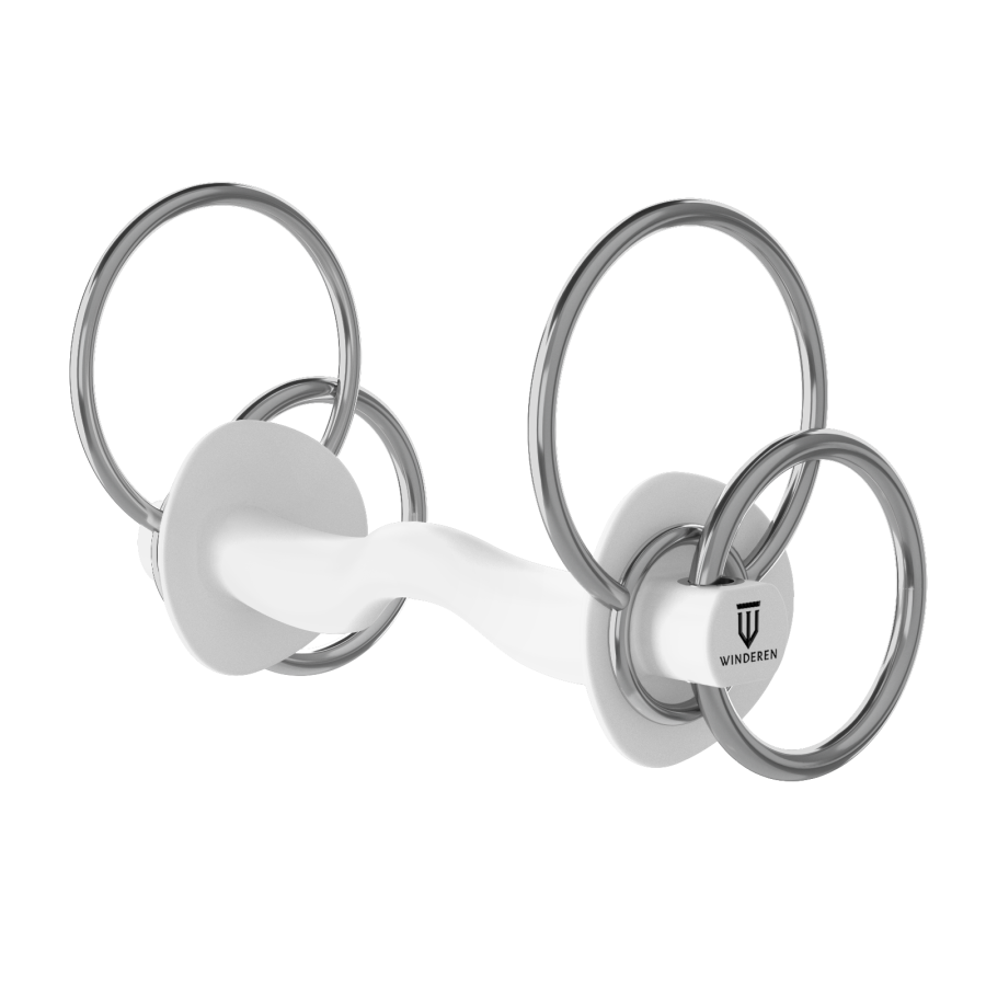 Winderen bit Scourier - Ported Mullen Mouth with Bit Guards 125 mm (4.9 ...