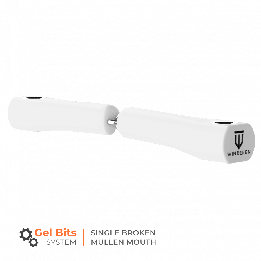 Mouthpiece for Winderen bit - Single-jointed 125 mm (4.9) - White ...