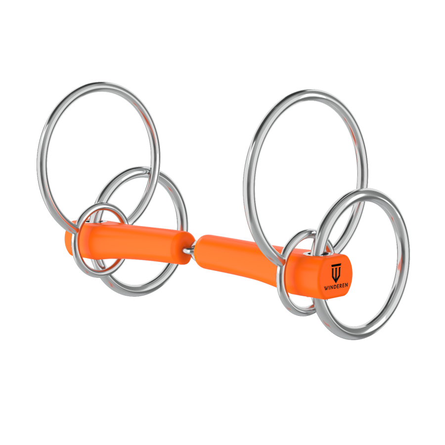 Bocado Winderen Filete Scourier - Con articulación simple 125 mm - Comfort