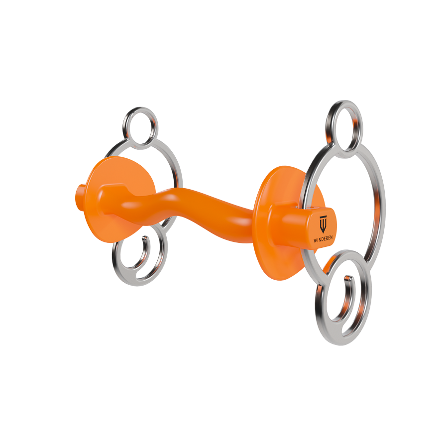 Winderen bit 2.5 ring - Ported Mullen Mouth with Bit Guards 115 mm (4.5 ...