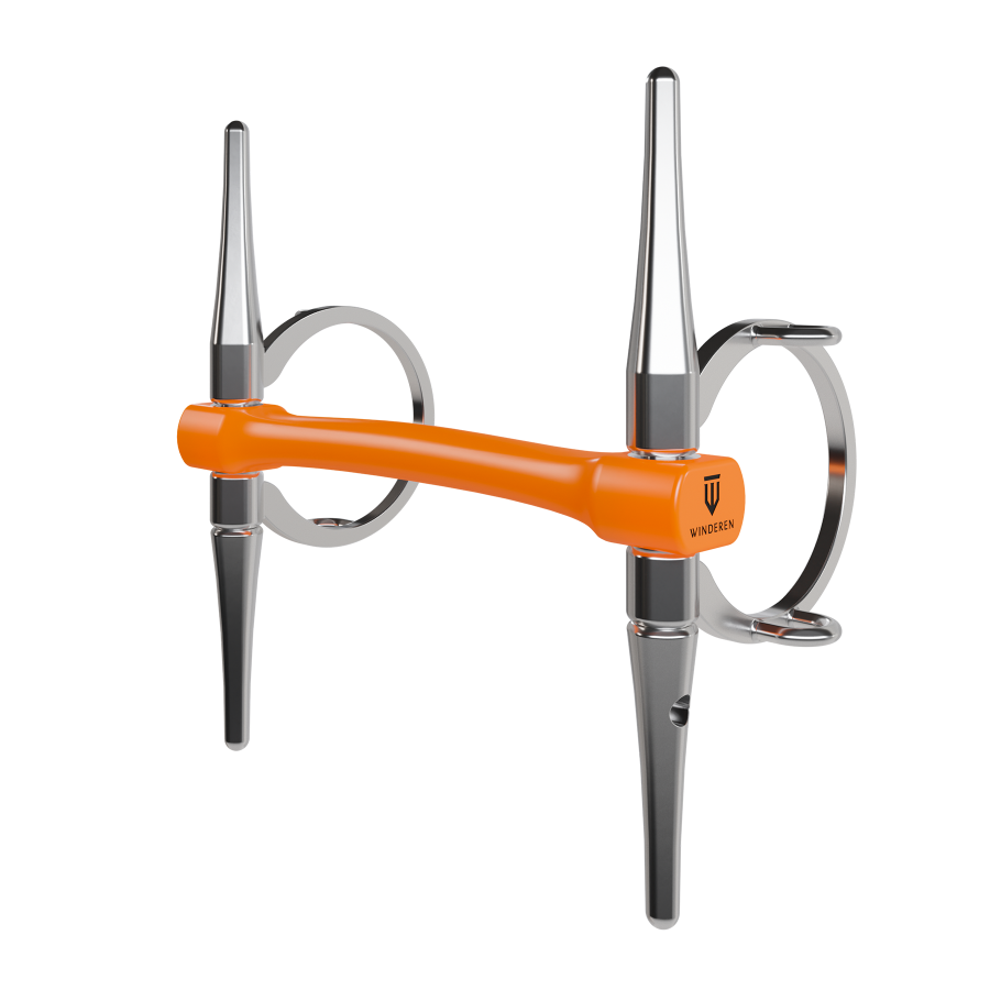 Winderen bit Full Cheek Gag - Flexi Mullen Mouth 115 mm (4.5) - Slim ...