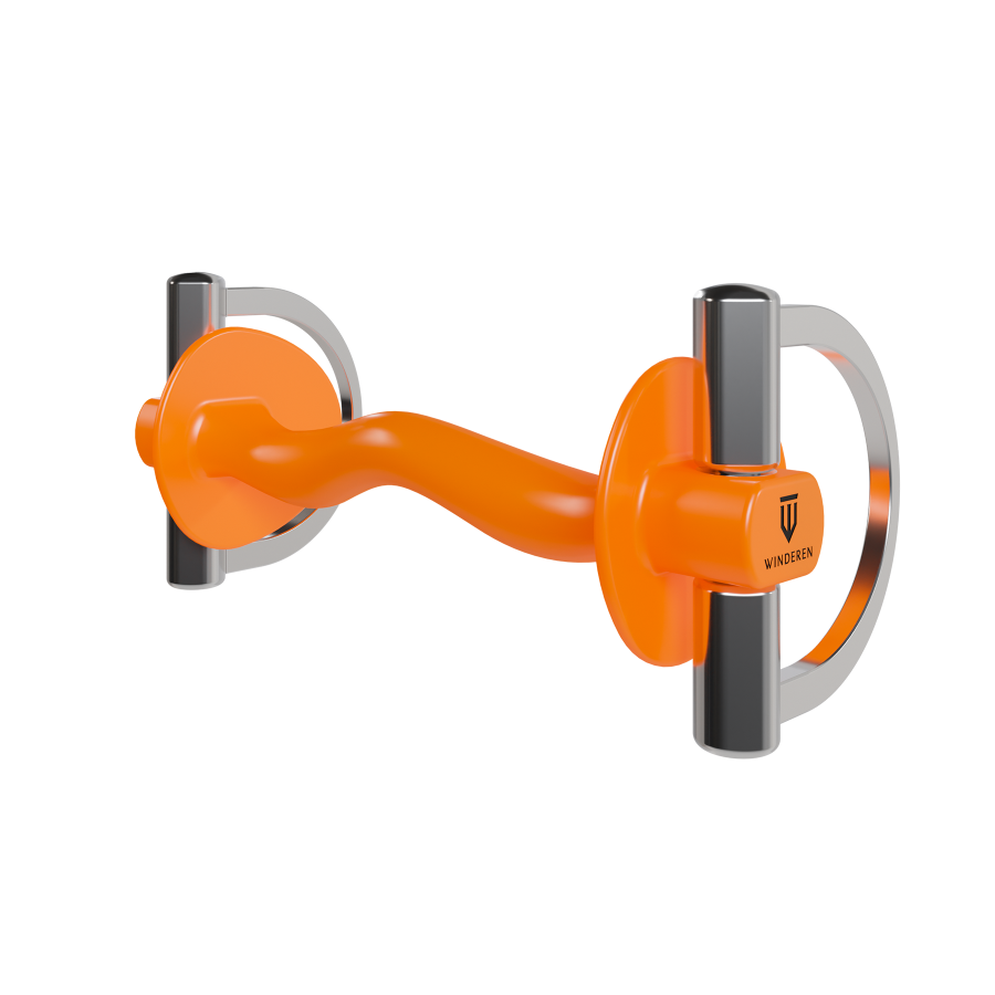Winderen bit D-ring - Ported Mullen Mouth with Bit Guards 125 mm (4.9 ...