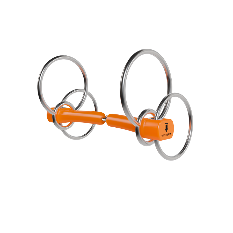 Bocado Winderen Filete Scourier - Con articulación simple 115 mm - Slim