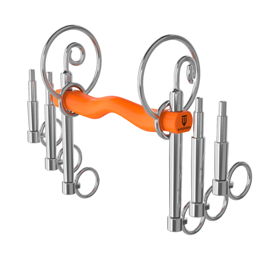 Winderen bit Swales Pelham (3-pack) - Ported Mullen Mouth 125 mm (4.9 ...